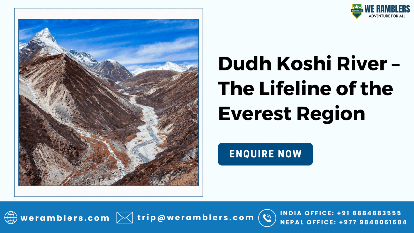Dudh Koshi River – The Milk River of Everest | Origins, Culture & Trekking