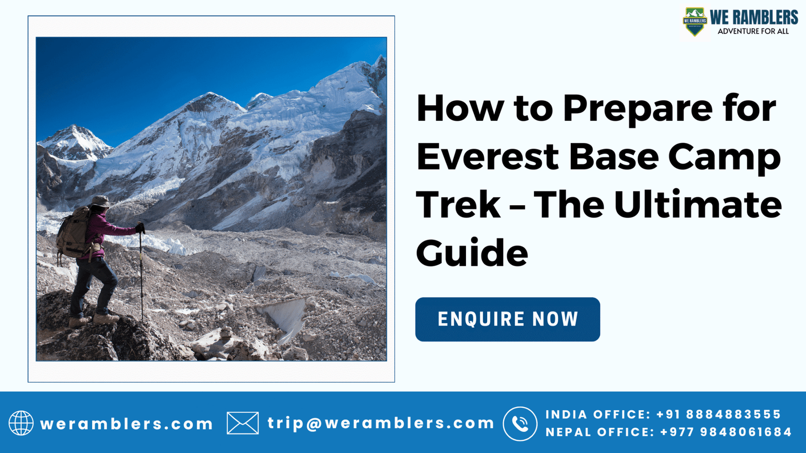 How to Prepare for Everest Base Camp Trek | Training, Gear ...